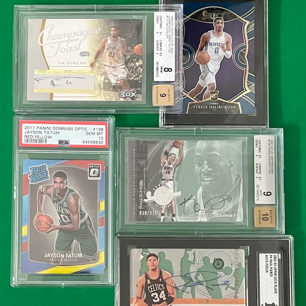 Signed Basketball Cards - Etsy