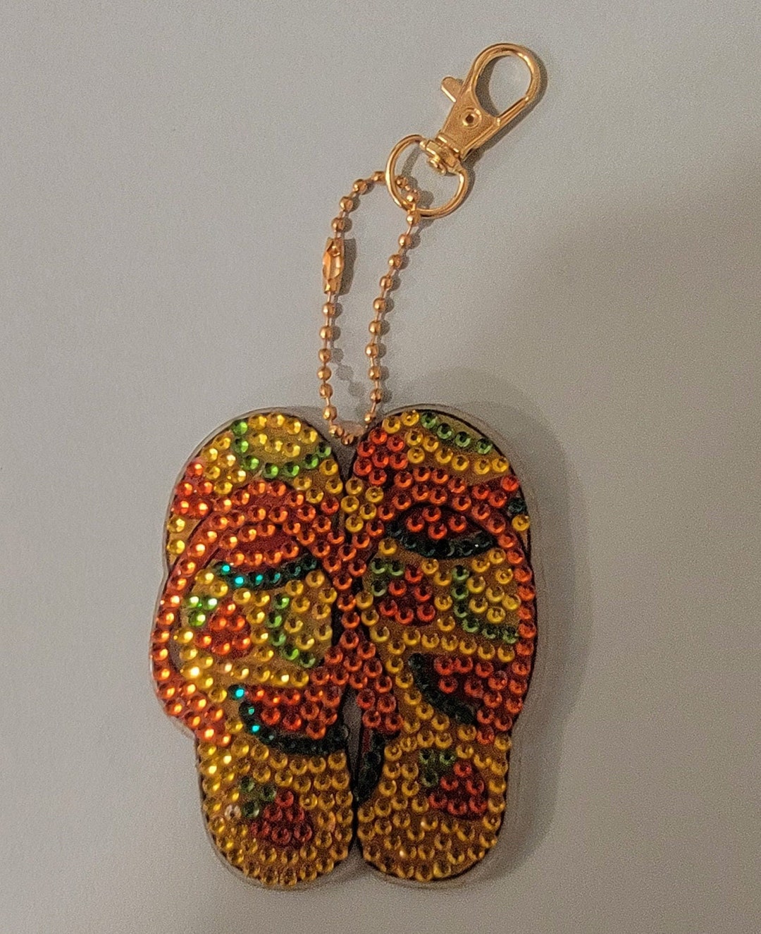 Diamond Art Keychain - Etsy