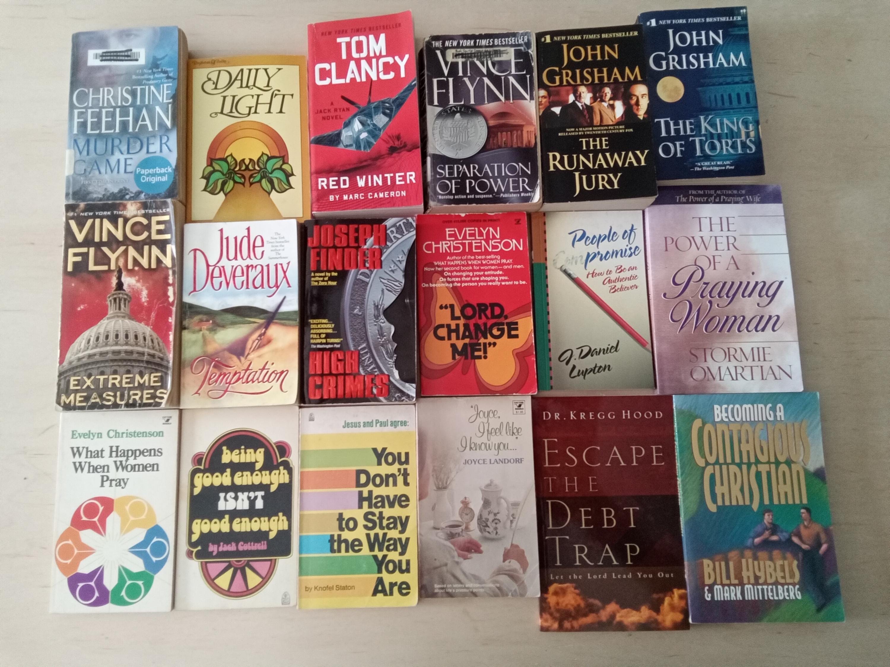 Lot of 10 Pounds Paperback Instant Collection General Fiction Book MIX ...