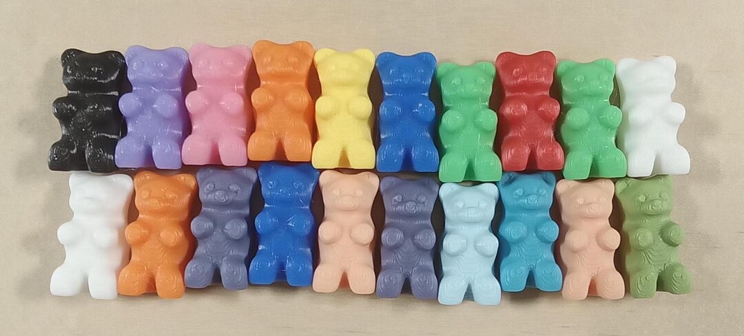 20 Pack 3D Printed Mini Candy Bears Assorted Colors (designed by ...
