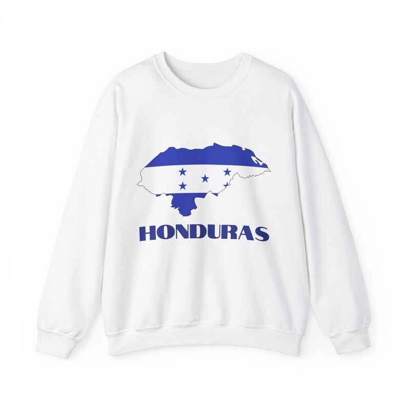 Honduras Flag Sweatshirt, Map of Honduras Sweatshirt, Cute Honduras ...