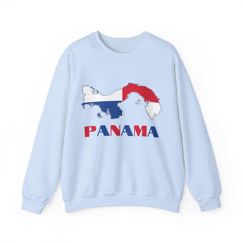 Panama Flag Map Sweatshirt, Panamanian Crewneck Pullover - Etsy