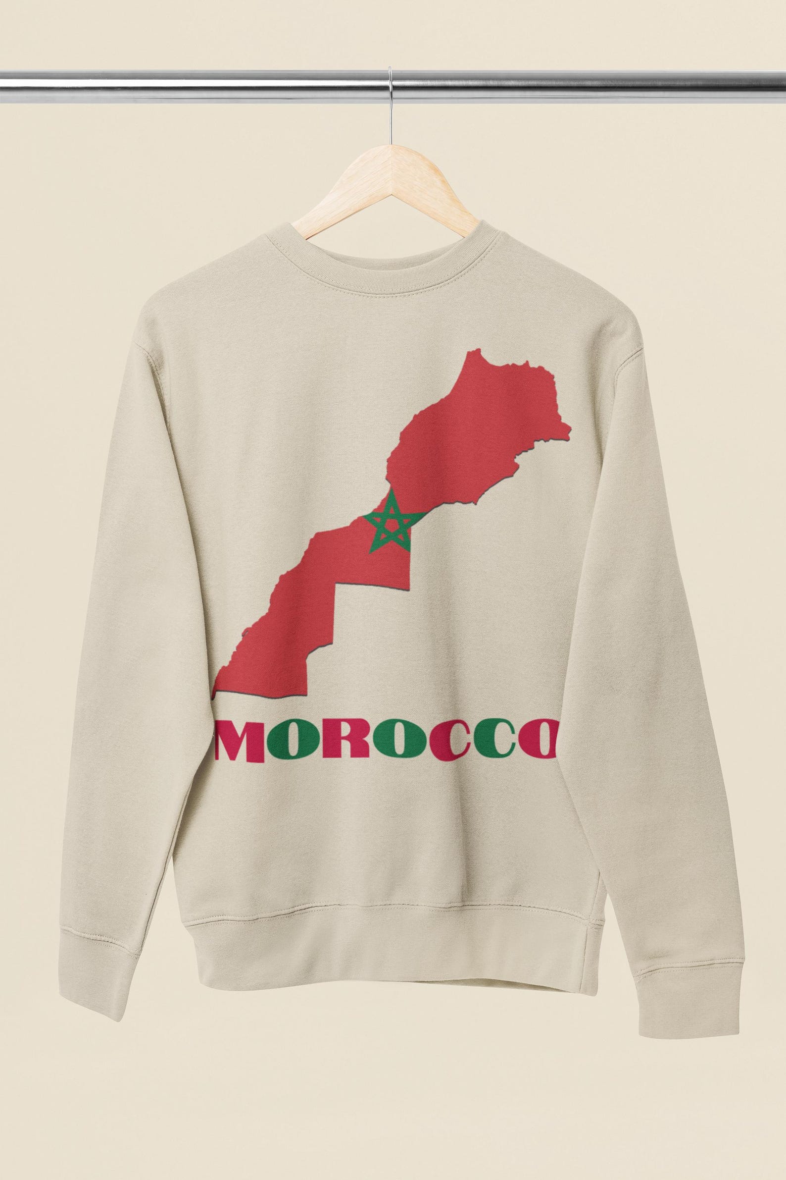 Morocco Flag Sweatshirt, Map of Morocco Sweatshirt, Cute Morocco Shirt ...