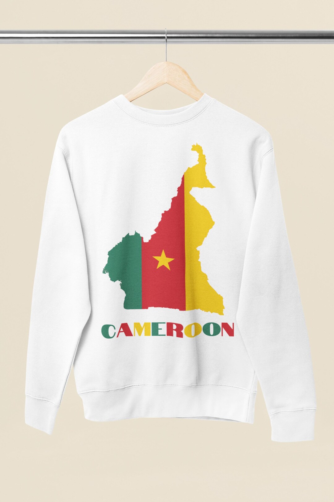 Cameroon Flag Sweatshirt, Map of Cameroon Sweatshirt, Cute Cameroon ...