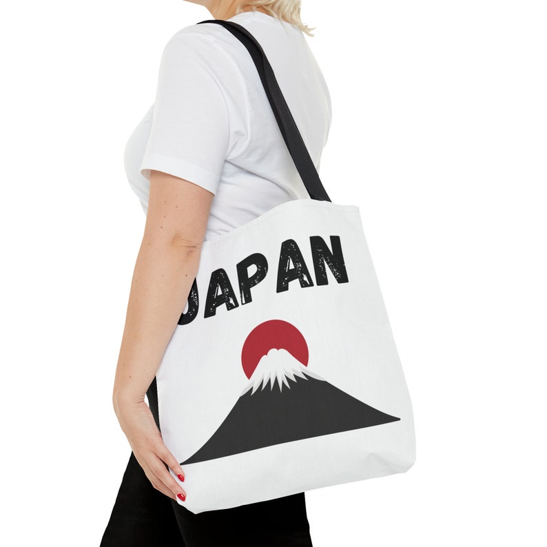 Japan Flag Mt Fuji Tote Bag, Japanese Travel Bag, Japan Gift Tote ...