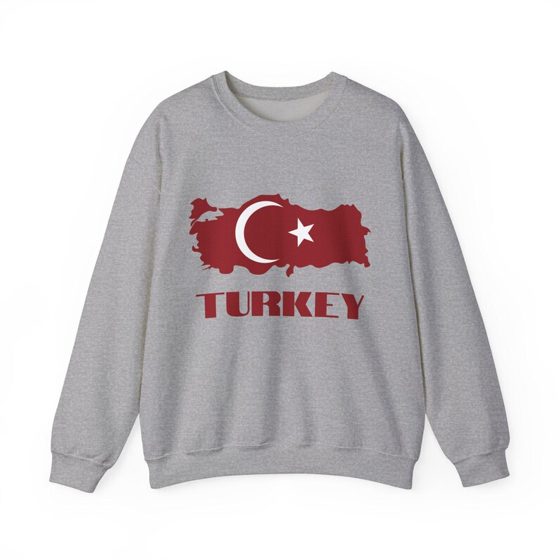 Turkey Flag Sweatshirt, Map of Turkey Sweatshirt, Cute Turkey Shirt ...