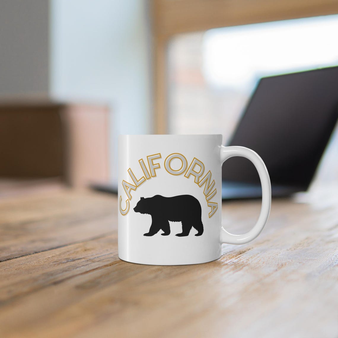 California Bear Coffee Mug, Cali Flag Bear Mug, California Nature Lover ...