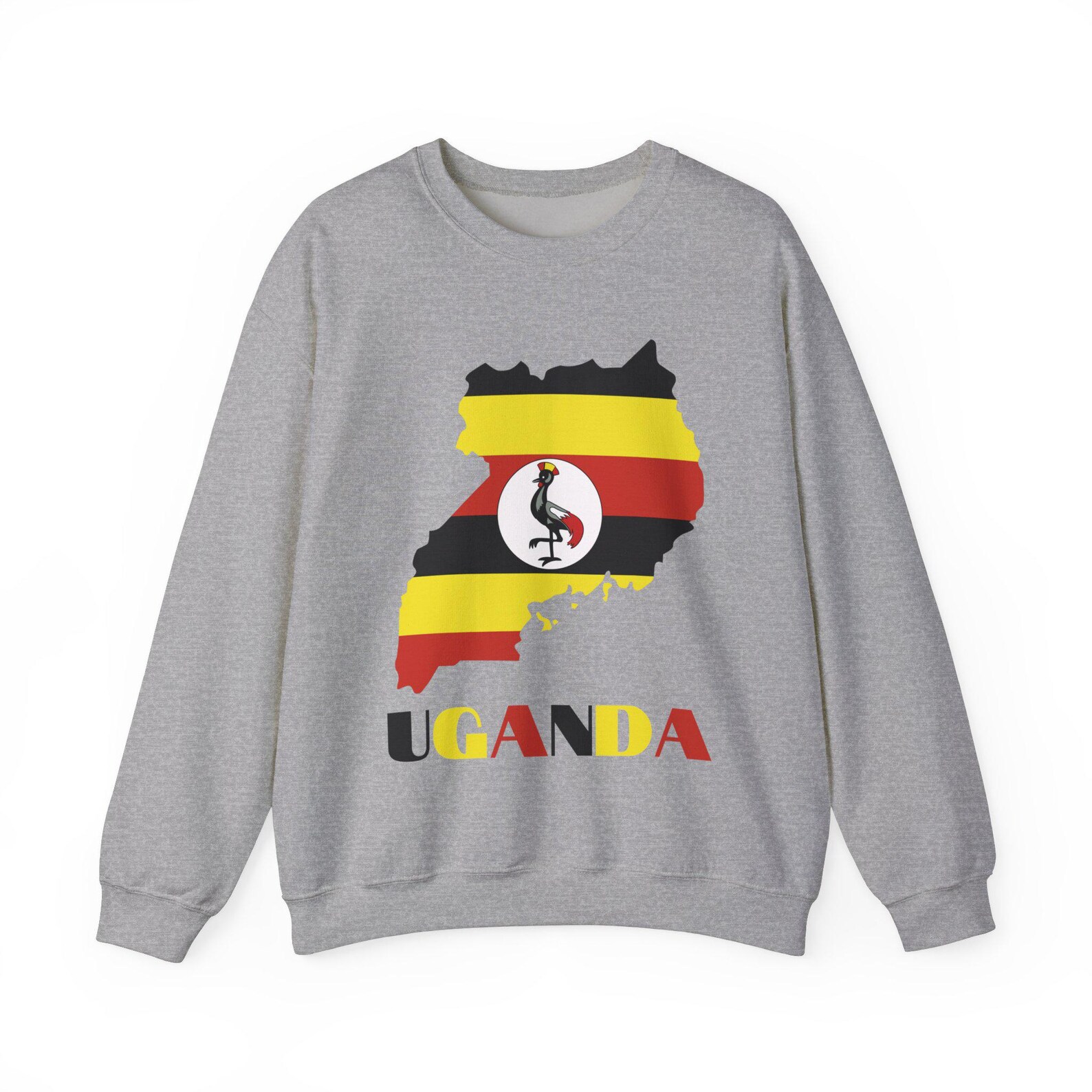 Uganda Flag Sweatshirt, Map of Uganda Sweatshirt, Cute Uganda Shirt ...
