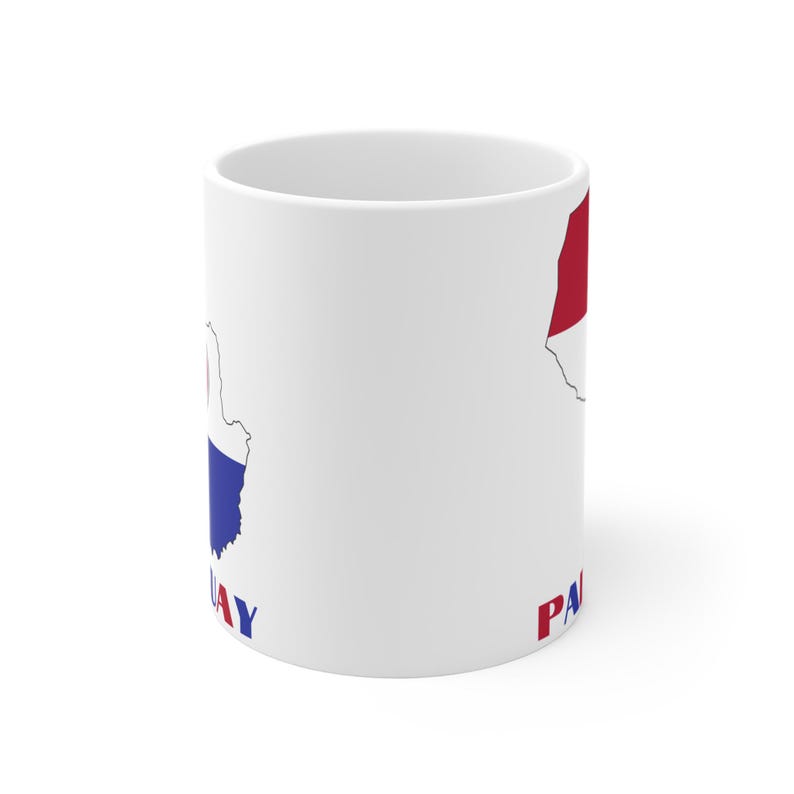Paraguay Coffee Mug, Paraguay Flag Map Mug, Paraguayan Gift - Etsy