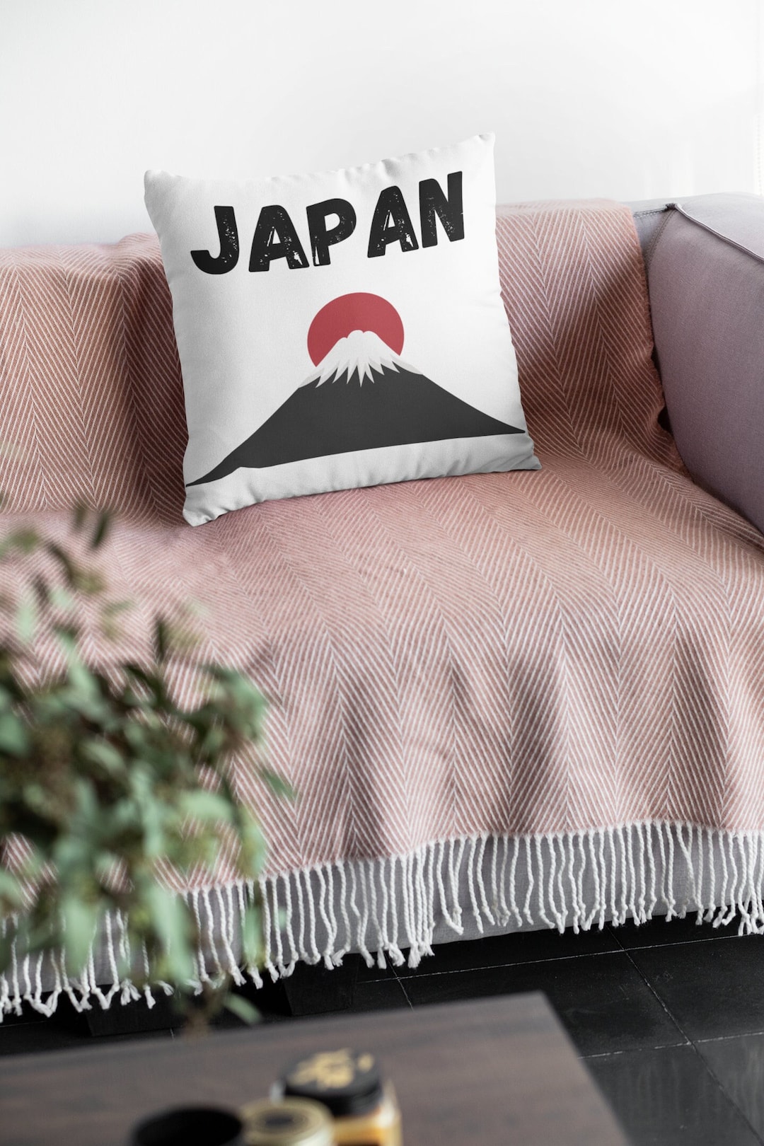 Japan Pillow, Japanese Pillow, Japan Throw Pillow, Home Decor Gift for ...
