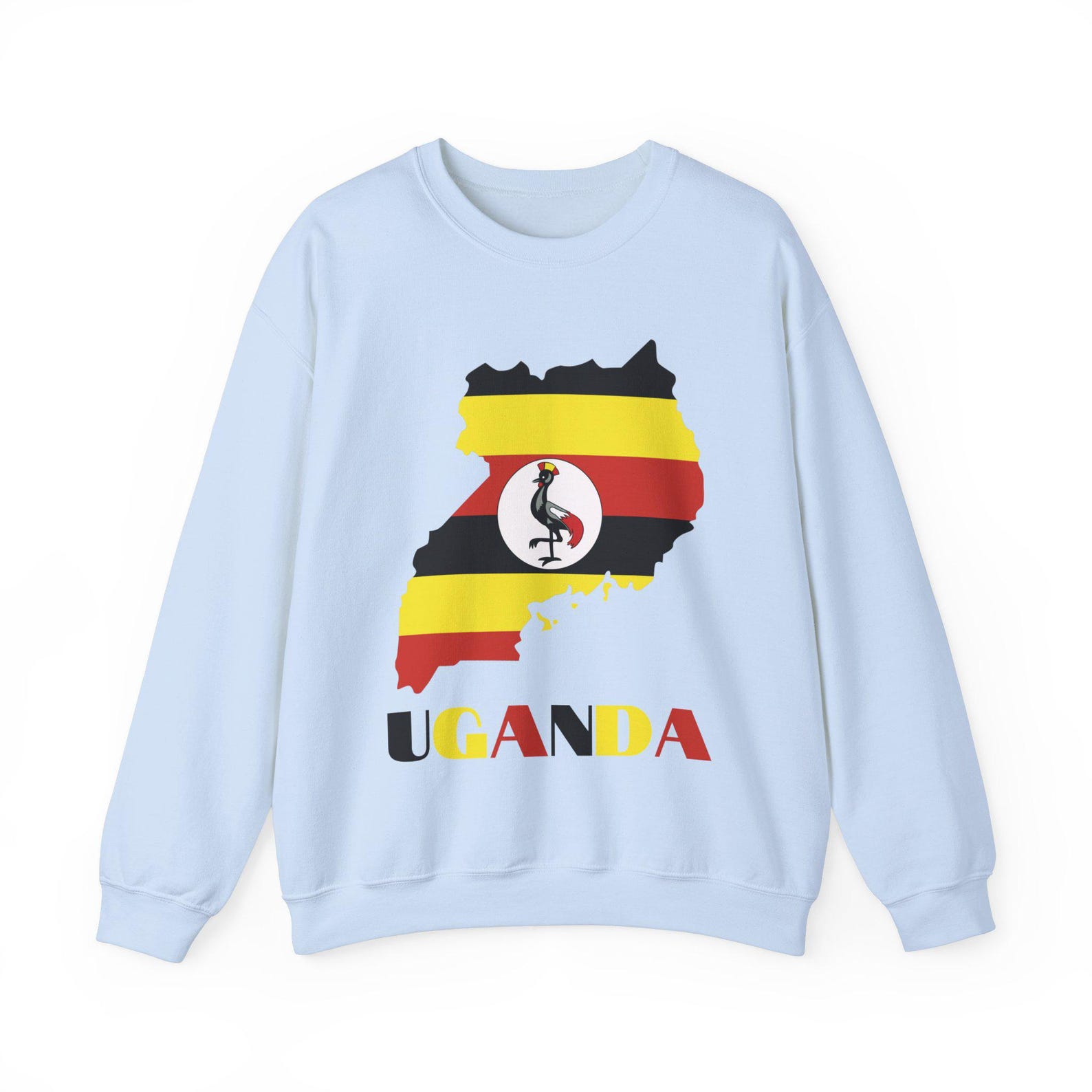 Uganda Flag Sweatshirt, Map of Uganda Sweatshirt, Cute Uganda Shirt ...
