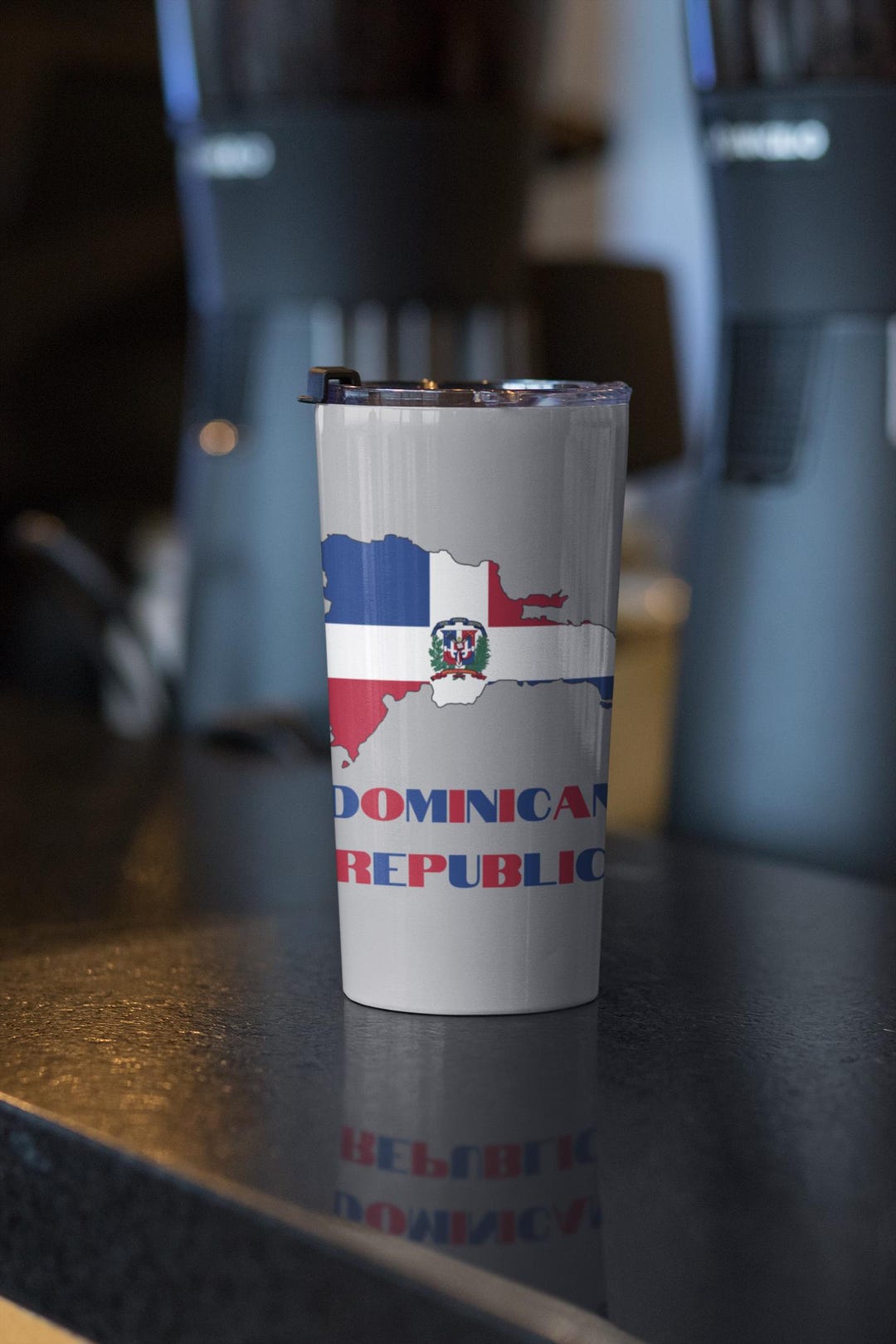 Map of Dominican Republic Tumbler 20 Oz, Dominican Flag Tumbler ...