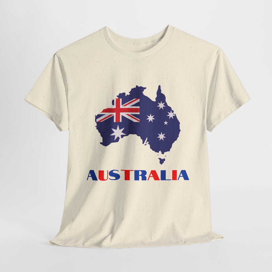 Australia T Shirt, Australian Flag Tee Shirt, Australia Map Shirt ...