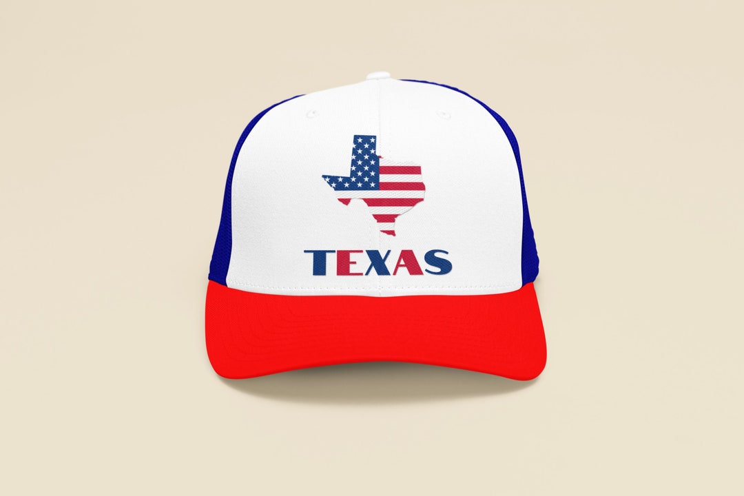 American Flag Texas Hat, Texas Map Trucker Hat, Patriotic Texas Dad Hat ...