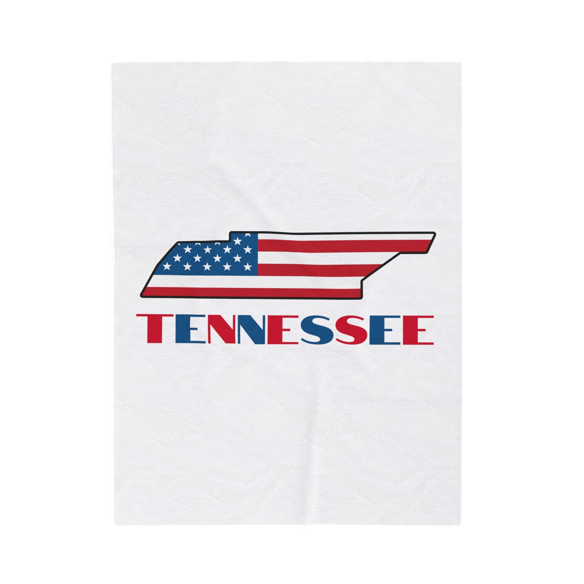 American Flag Map of Tennessee Blanket, Tennessee Throw Blanket ...