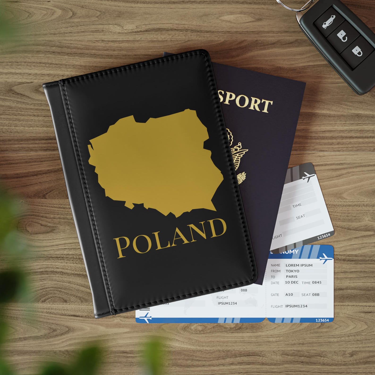 Polish Passport Cover, Poland Map Passport Holder, Poland Travel Wallet ...