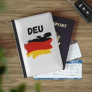 DEU German Flag Passport Holder, Germany Passport Cover, German ...