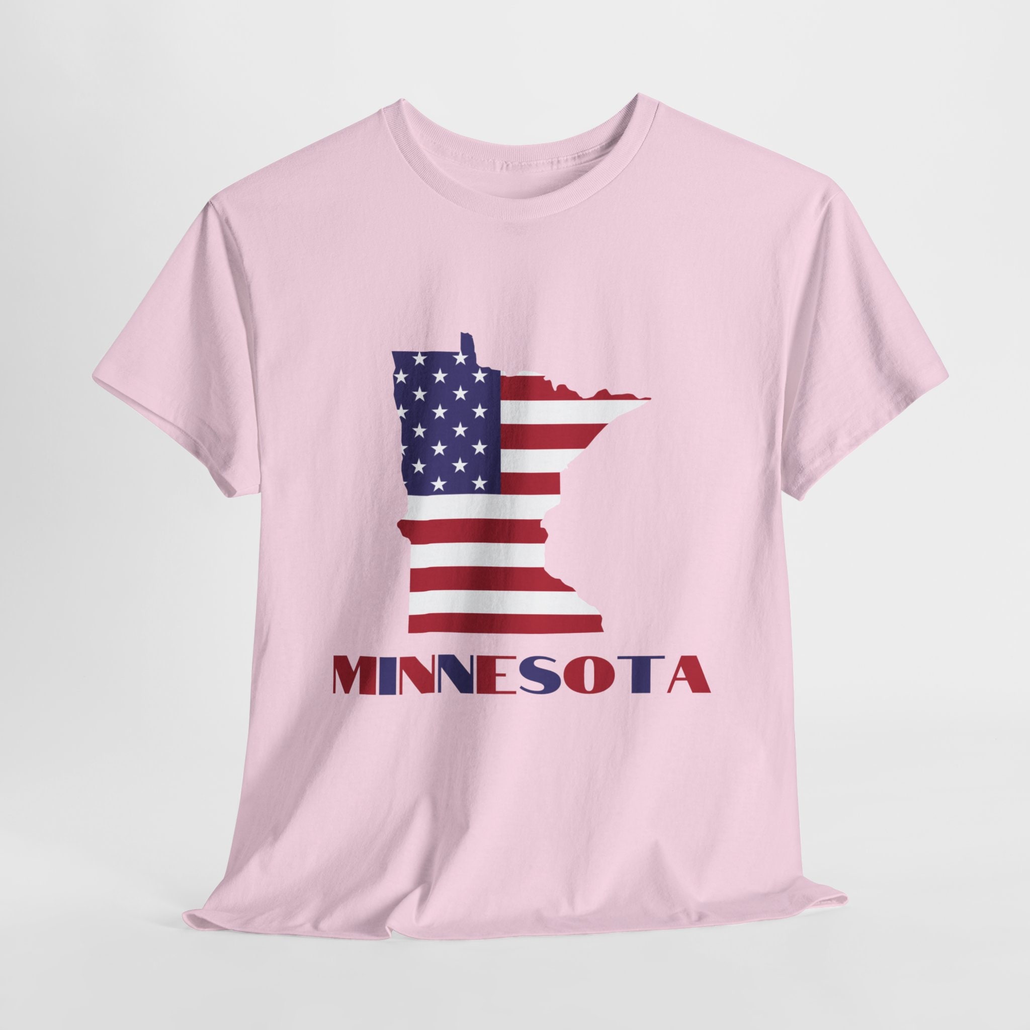 USA Flag Map of Minnesota Tshirt, Minnesota Custom Tshirt, MN Tshirt ...