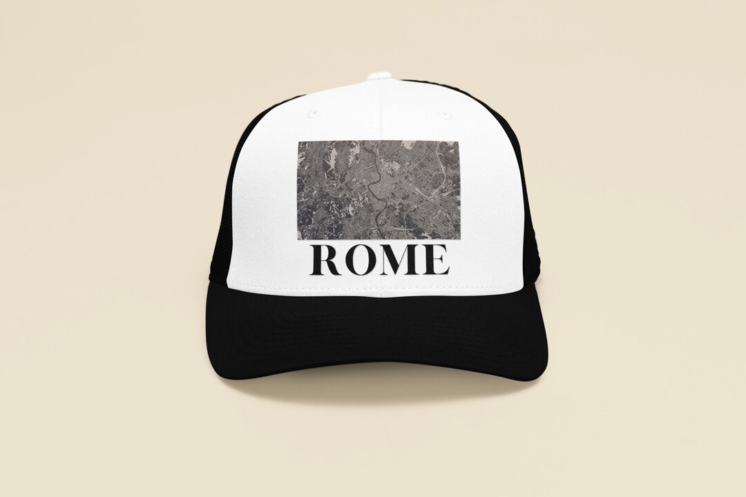 City Map of Rome Hat, Roman Trucker Hat, Rome Dad Hat, Ancient Rome Hat ...