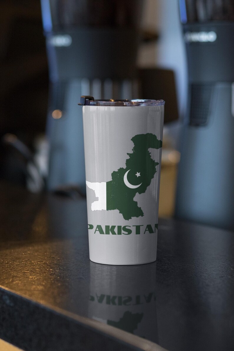 Pakistan Flag Tumbler 20oz, Pakistan Map Travel Mug, Pakistani Gift - Etsy
