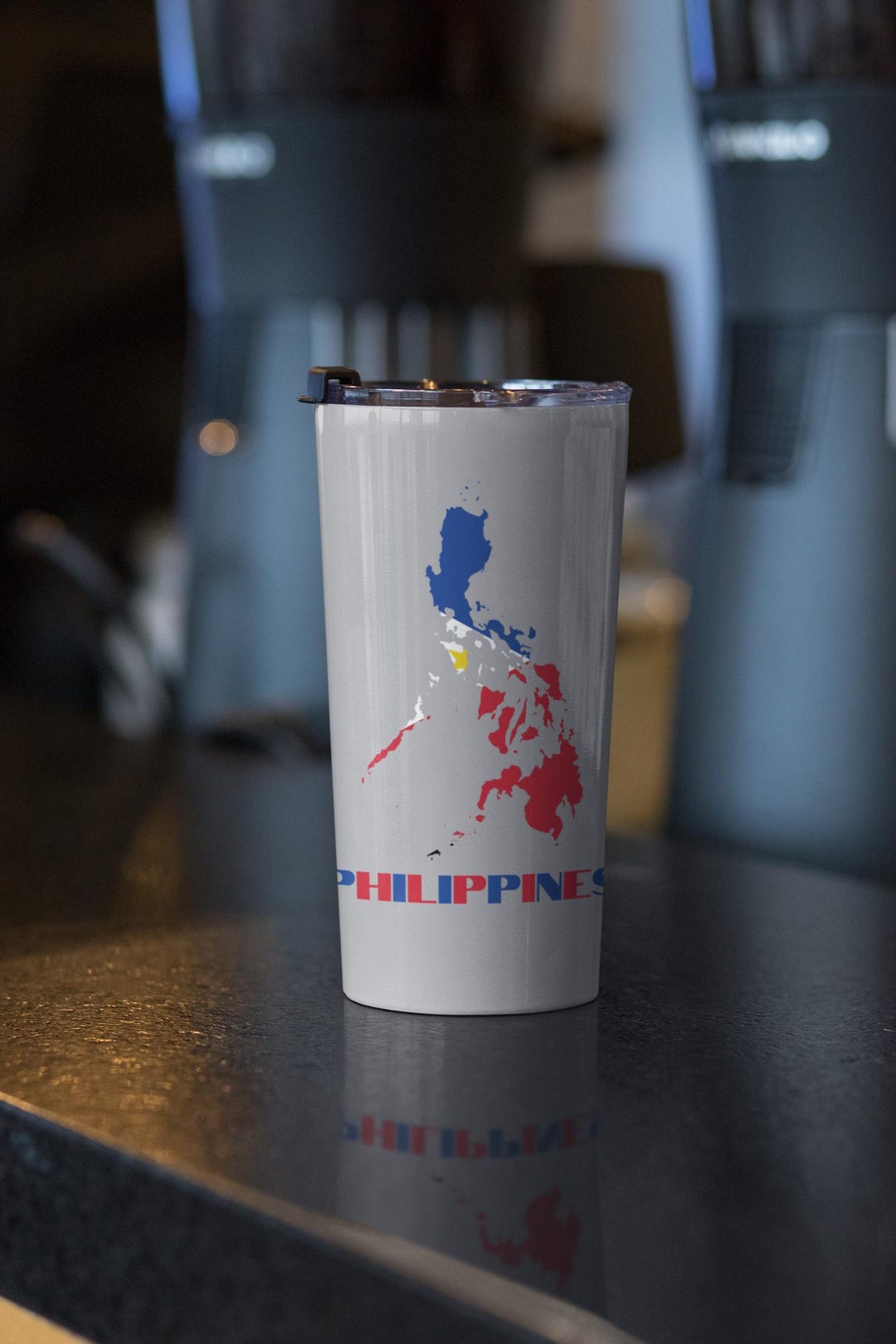 Filipino Flag Tumbler 20oz, Philippines Map Travel Mug, Filipino Gift ...