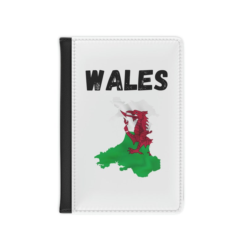 Welsh Flag and Map Design Wales Passport Cover, Welsh Passport Holder ...