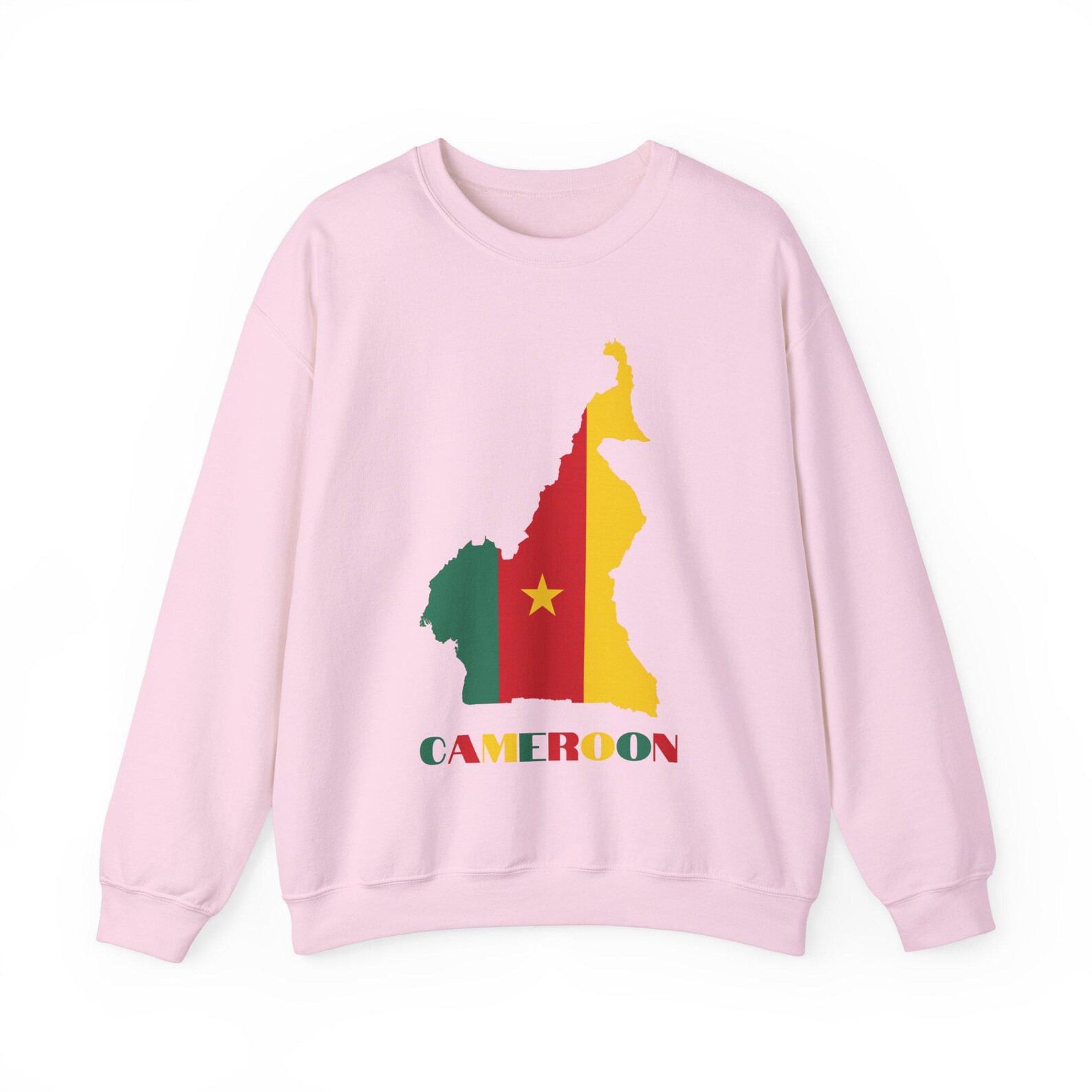 Cameroon Flag Sweatshirt, Cameroon Map Crewneck, Cameroonian Pride ...
