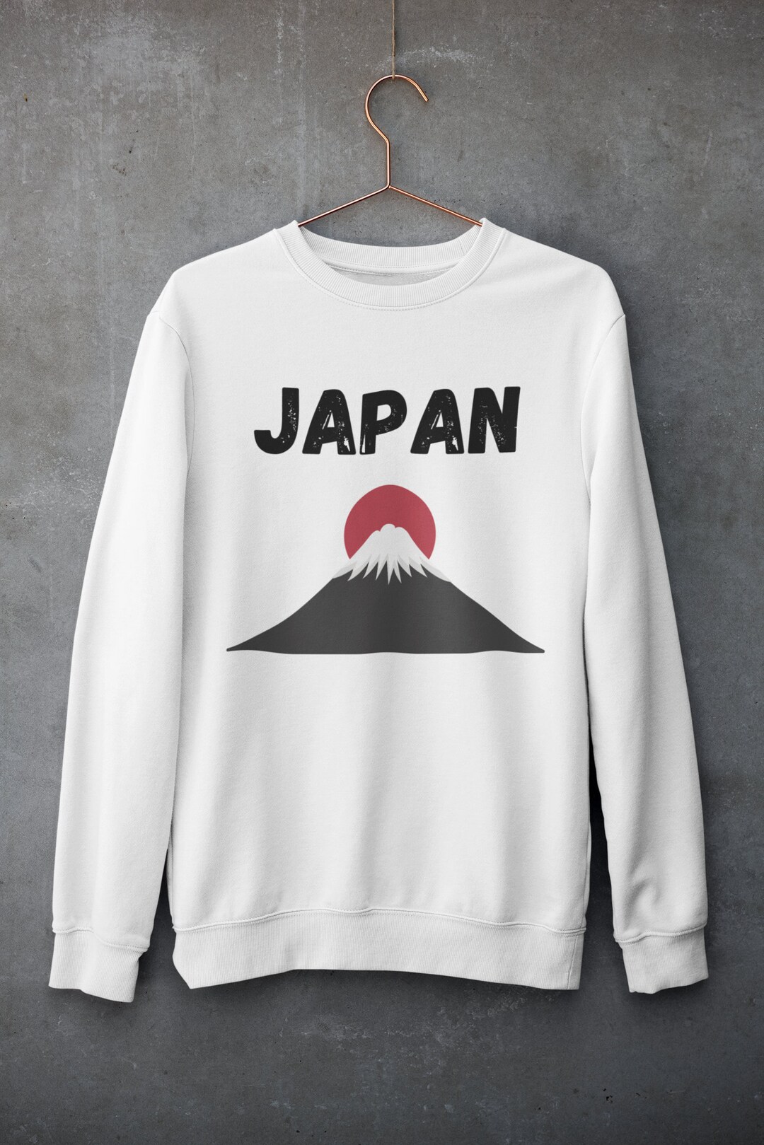 Mt Fuji Art Japan Flag Sweatshirt, Cute Japan Sweatshirt, Japanese Flag ...