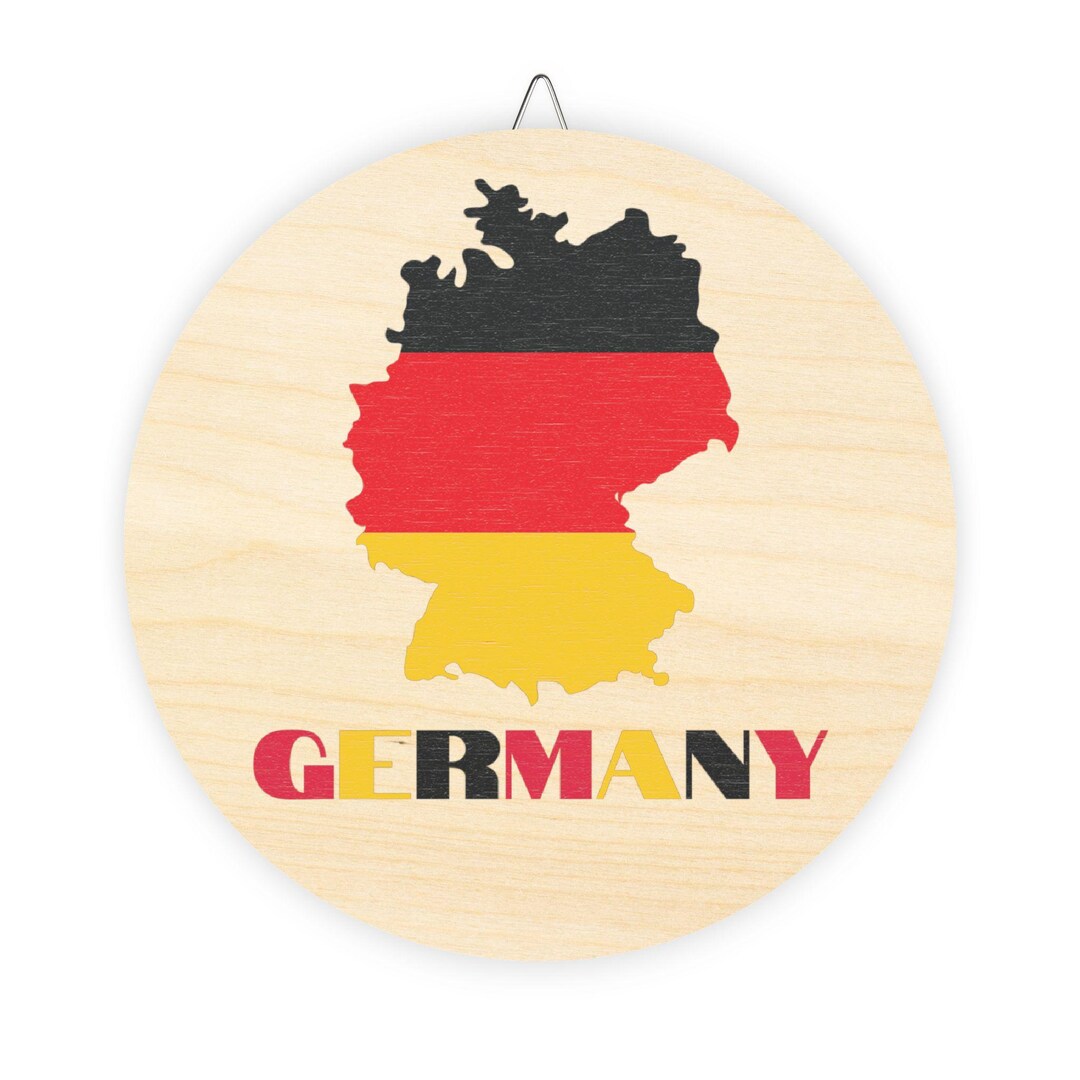 Germany Wood Sign, Germany Map Wall Decor, German Flag Wooden Wall Art ...