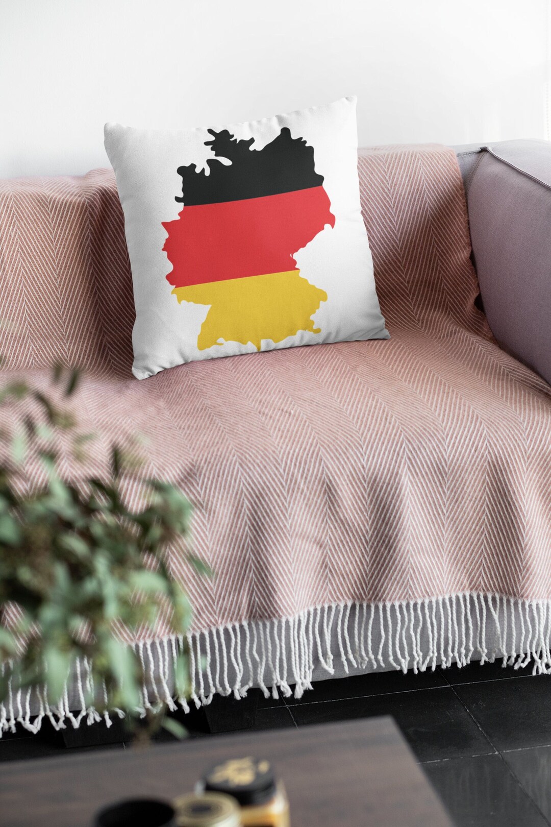 German Flag Map of Germany Pillow, Germany Flag Throw Pillow, Germany ...