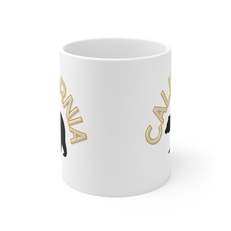 California Bear Coffee Mug, Cali Flag Bear Mug, California Nature Lover ...