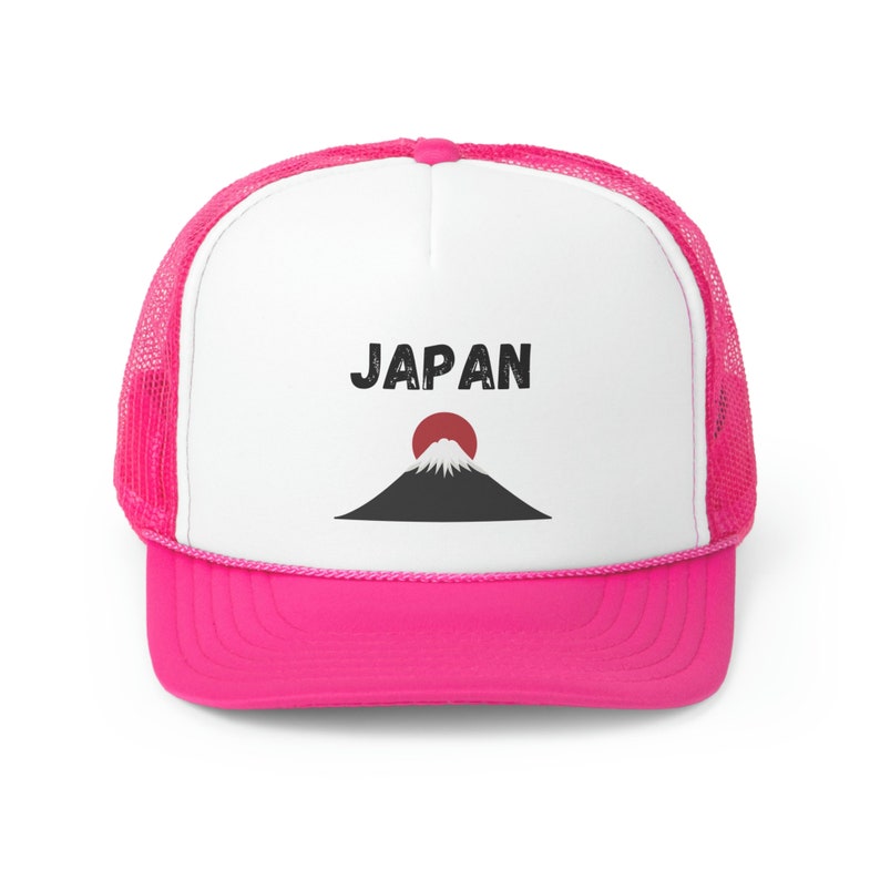 Japan Flag Mt Fuji Hat Custom Trucker Dad Hat Vintage Retro - Etsy