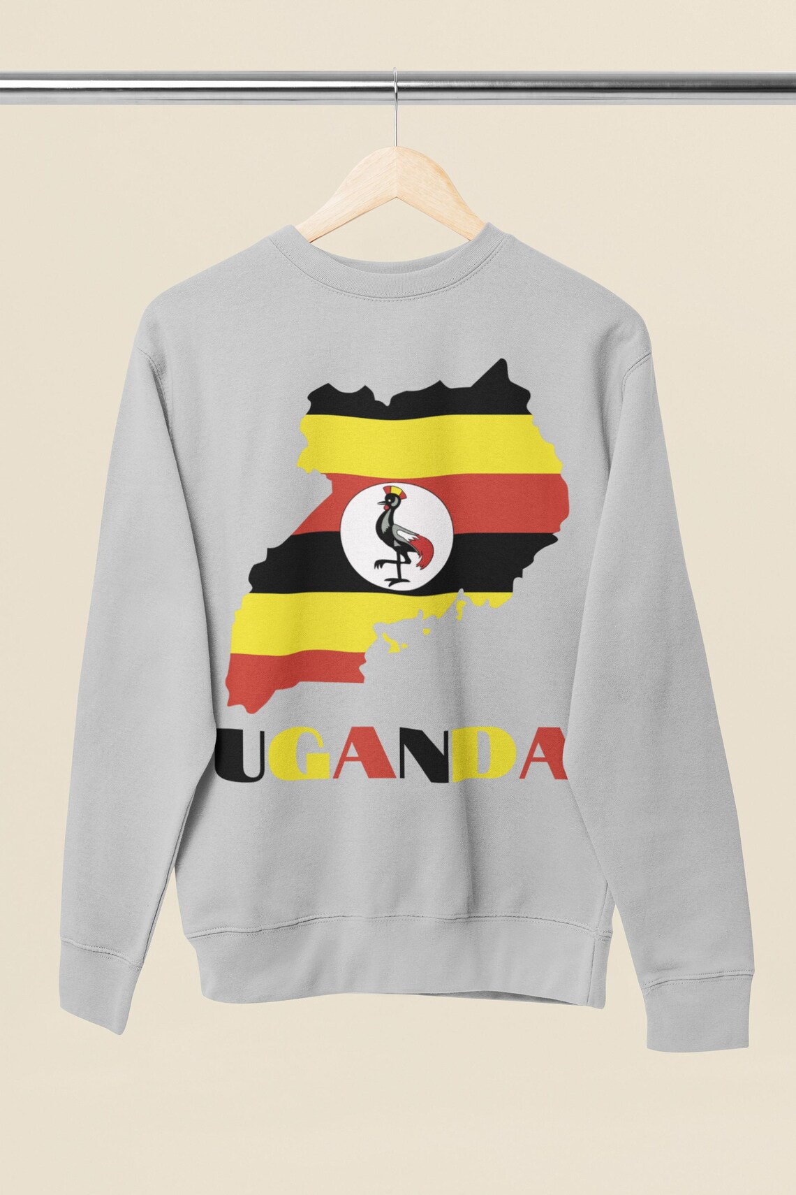Uganda Flag Sweatshirt, Map of Uganda Sweatshirt, Cute Uganda Shirt ...