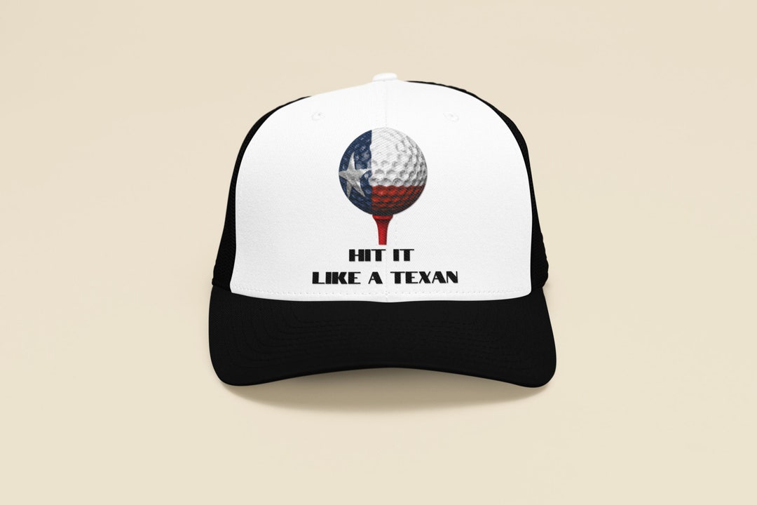 Texas Flag Golf Hat Gift for Golfer, Golfing Dad Hat, Golf Gift for Dad ...