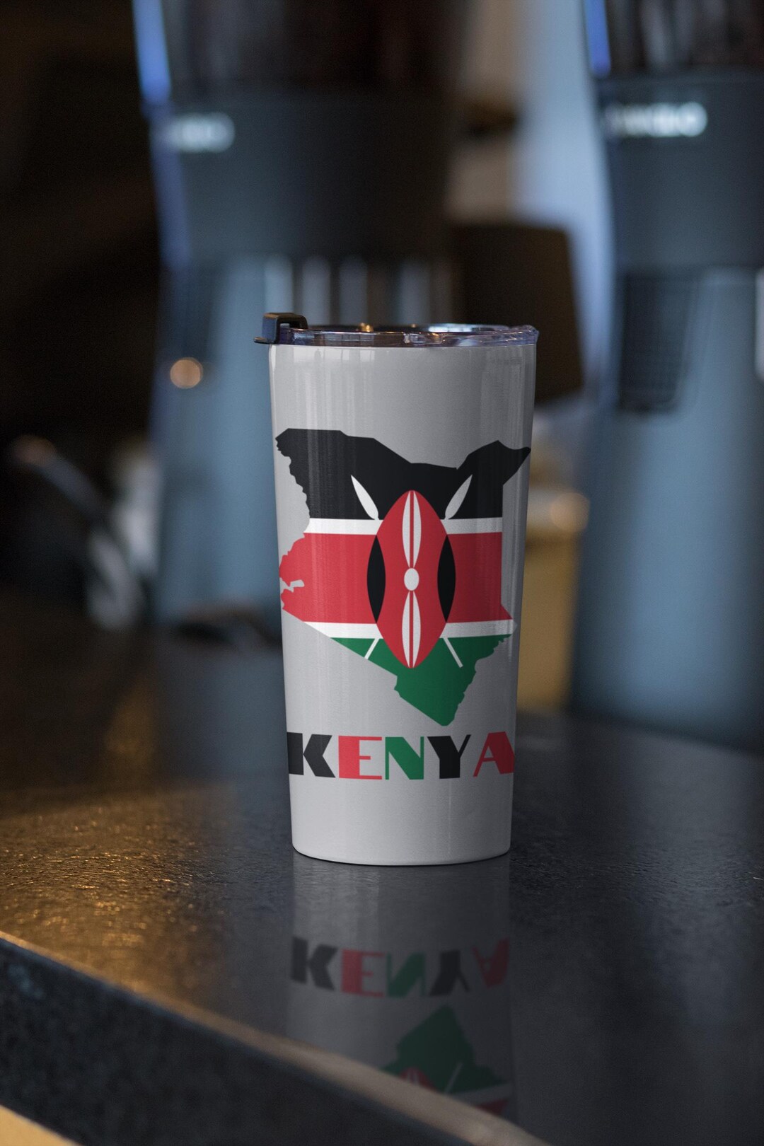 Map of Kenya Tumbler 20 Oz, Kenyan Flag Tumbler, Kenya Travel Mug, Kenya Bottle, Kenya Flag ...