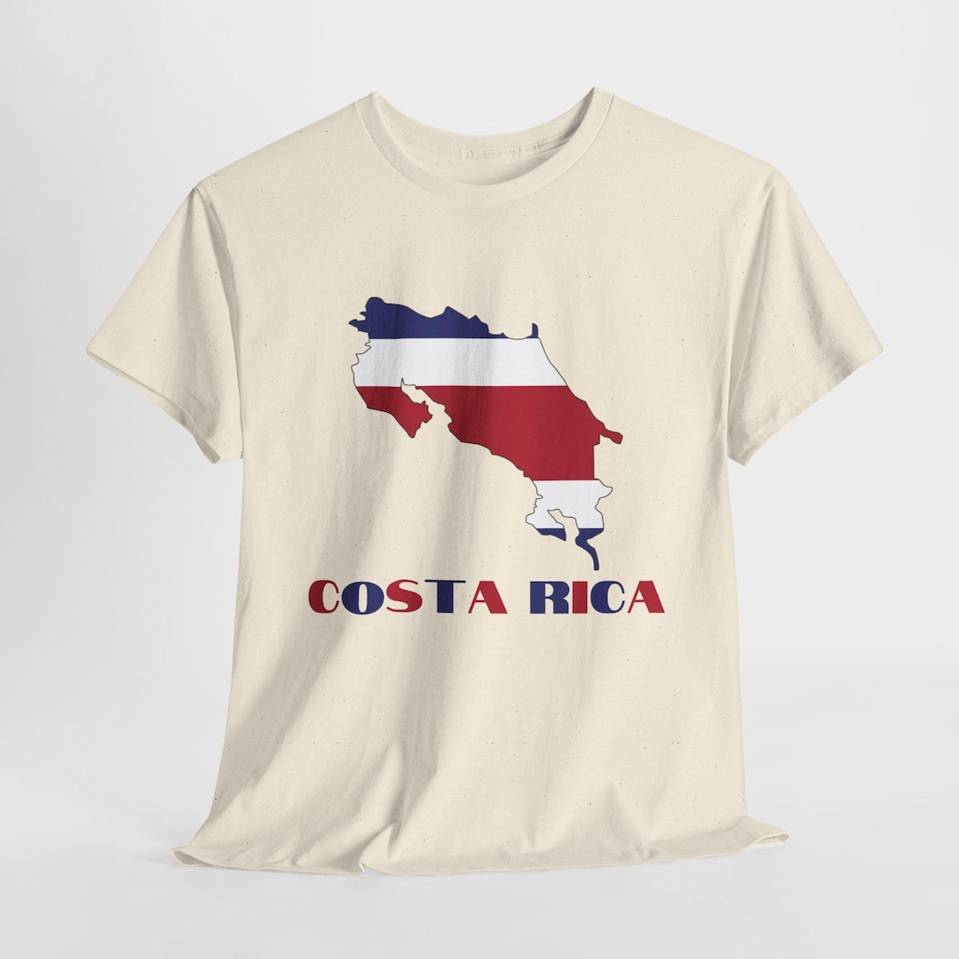 Map of Costa Rica Shirt, Costa Rican Flag Shirt, Costa Rica Tshirt ...