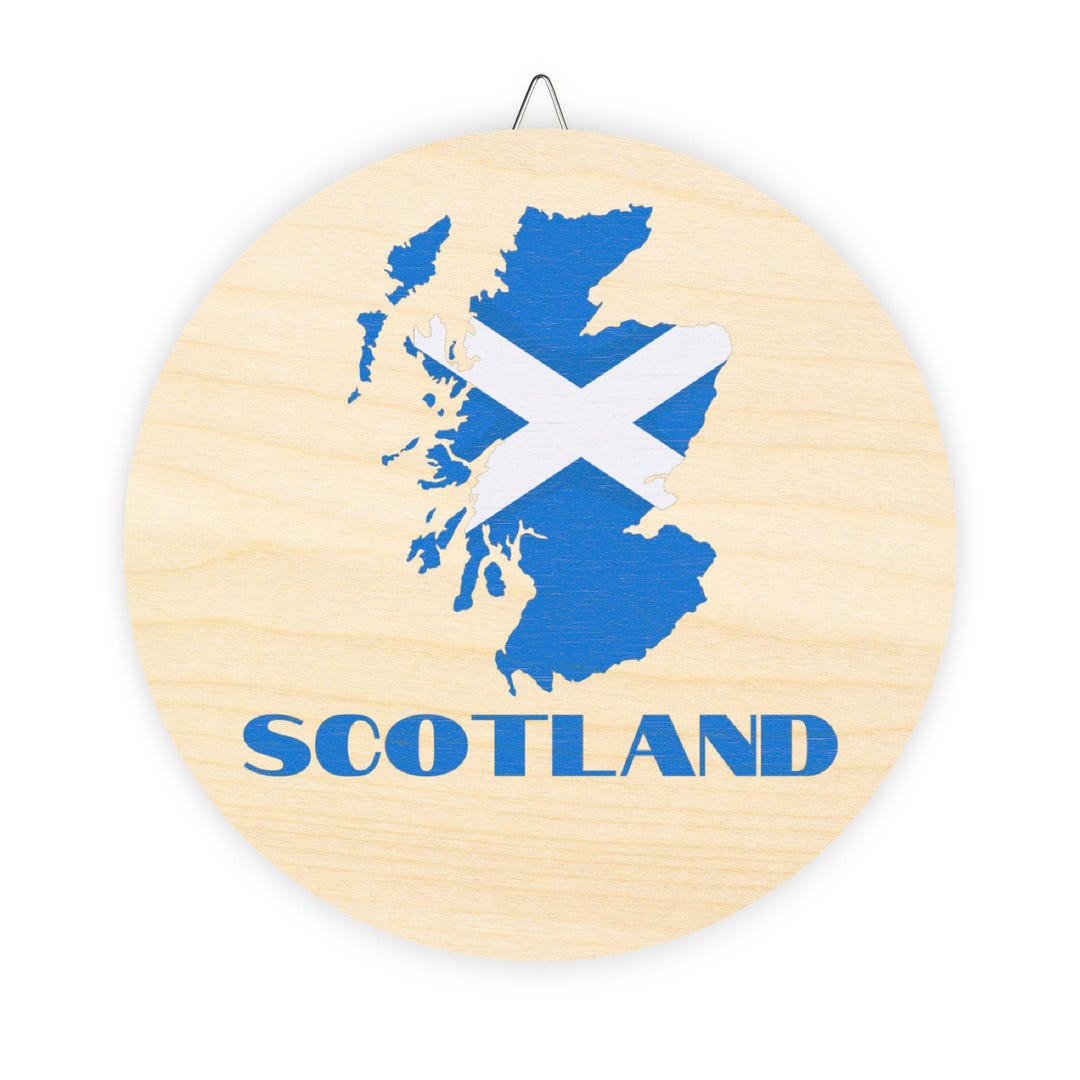 Scotland Wood Sign, Scotland Map Wall Decor, Scottish Flag Wooden Wall ...