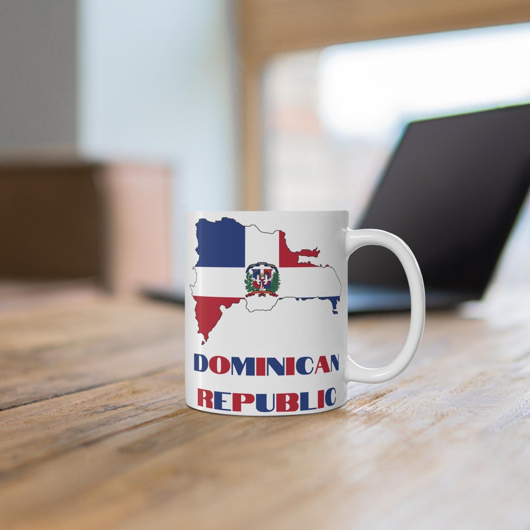 Dominican Republic Map Mug, Dominican Flag Coffee Cup, Dominican Pride ...