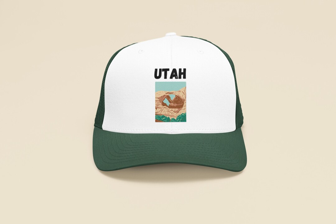 National Park Utah Trucker Hat, Utah Dad Hat, Utah Dad Gifts, Utah ...