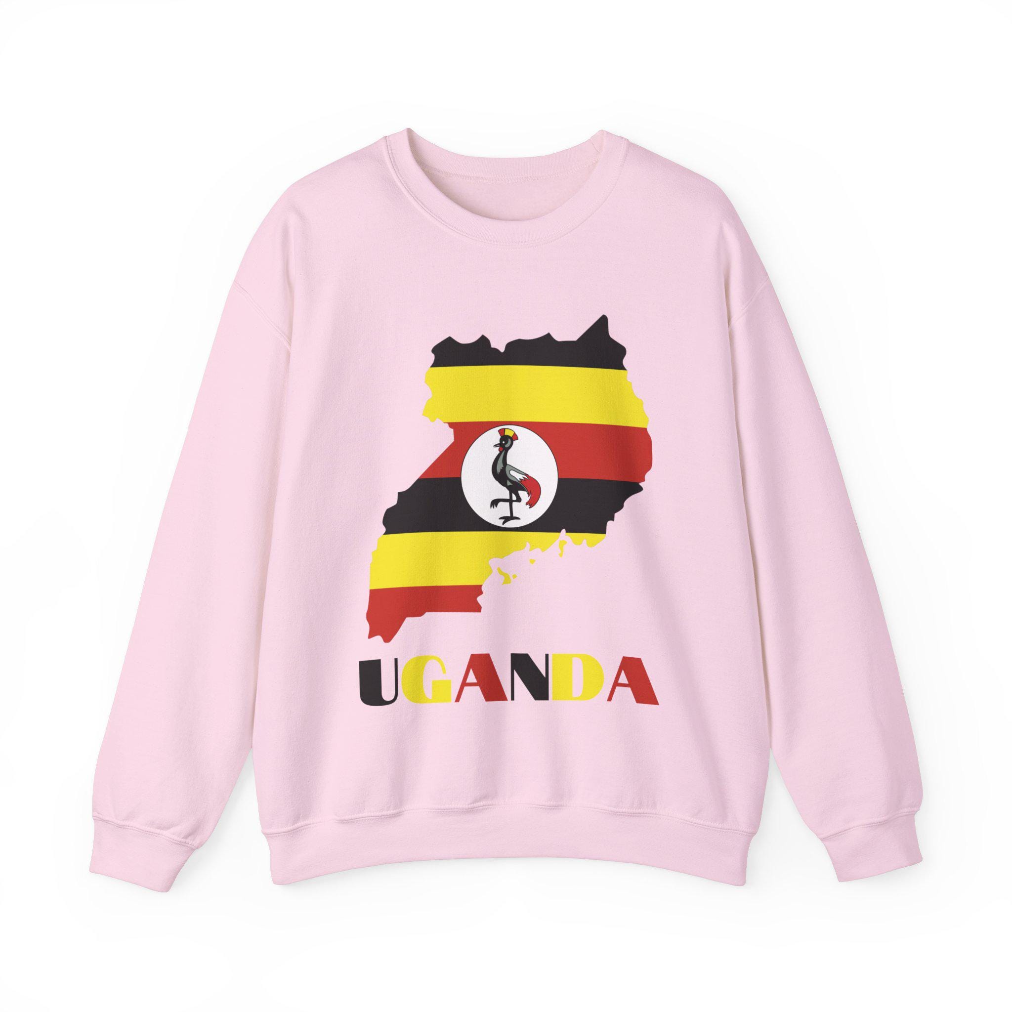 Uganda Flag Map Sweatshirt, Ugandan Crewneck, Uganda Pullover - Etsy