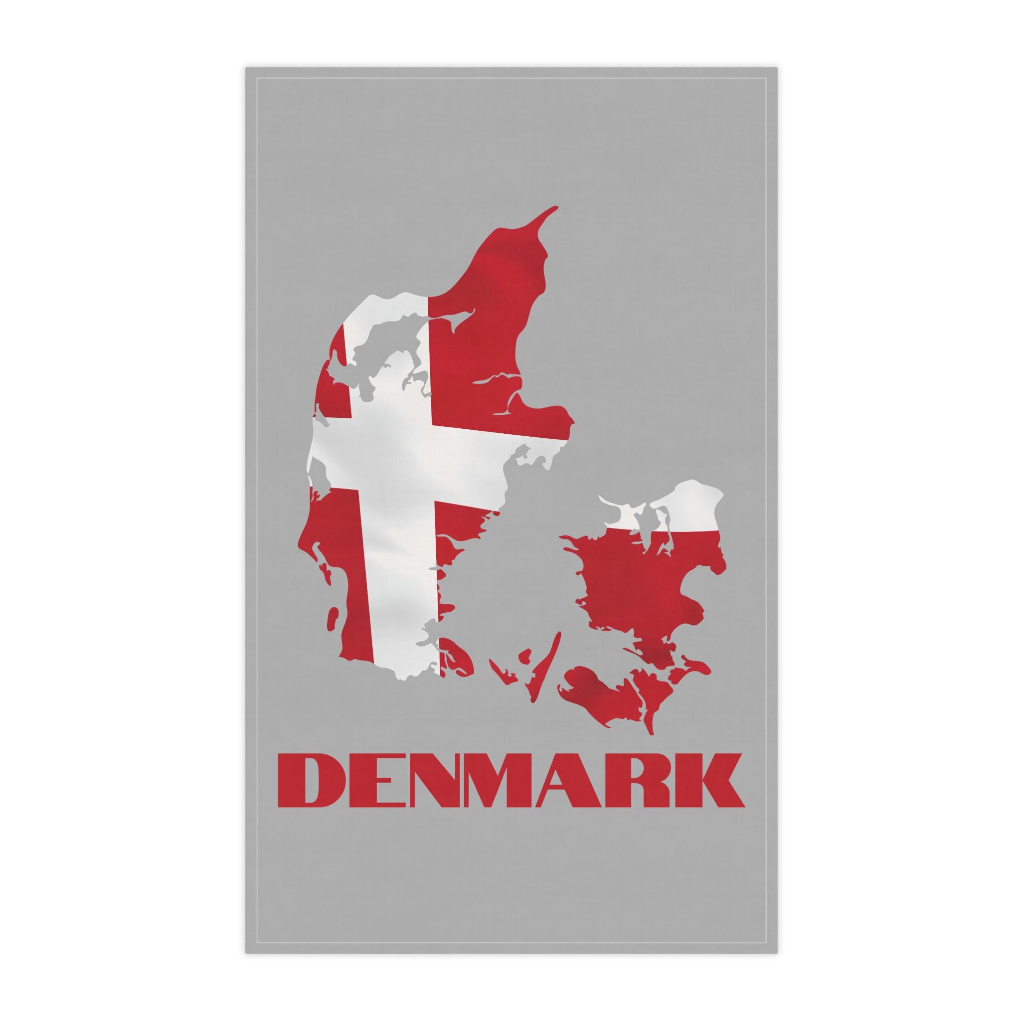 Denmark Flag Map Kitchen Towel, Danish Home Decor - Etsy