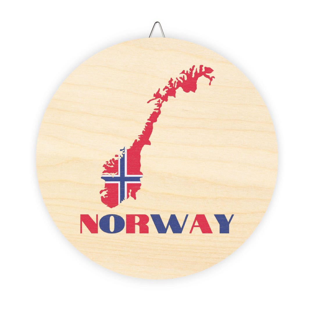 Norway Wood Sign, Norway Map Wall Decor, Norwegian Flag Wooden Wall Art ...