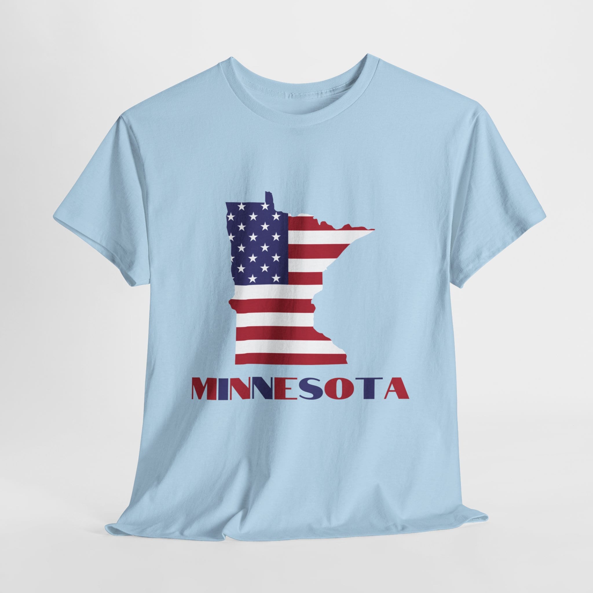 USA Flag Map of Minnesota Tshirt, Minnesota Custom Tshirt, MN Tshirt ...