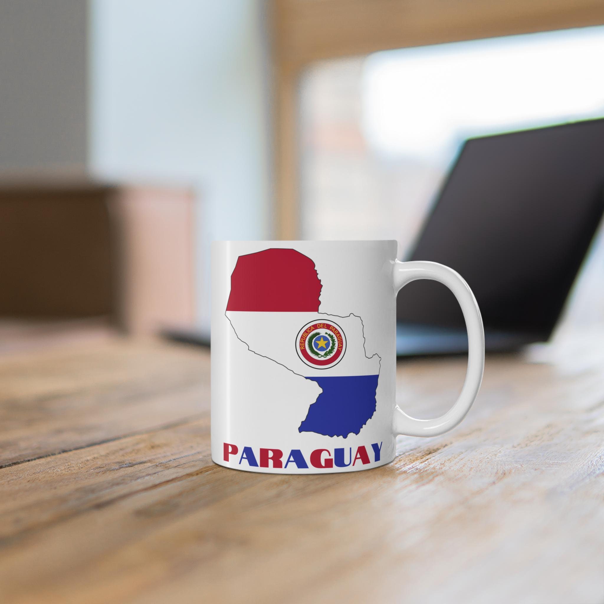 Paraguay Coffee Mug, Paraguay Flag Map Mug, Paraguayan Gift - Etsy