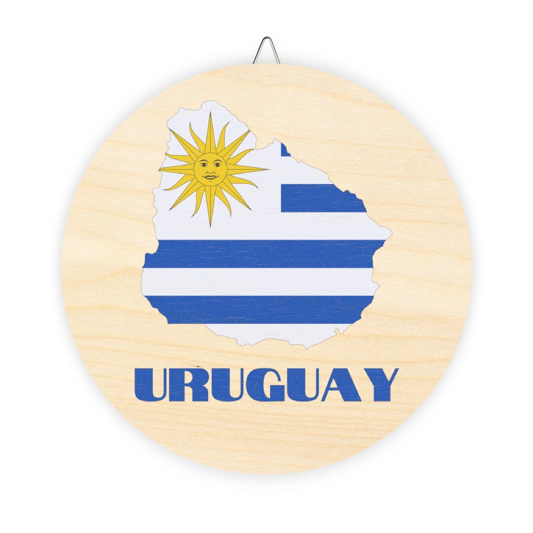 Uruguay Map Wood Sign, Uruguayan Flag Wall Art, Rustic Uruguay Wall ...
