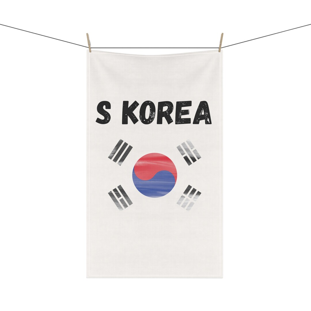 South Korea Kitchen Towel, Korean Kitchen Decor, Home Decor Tea Towel ...