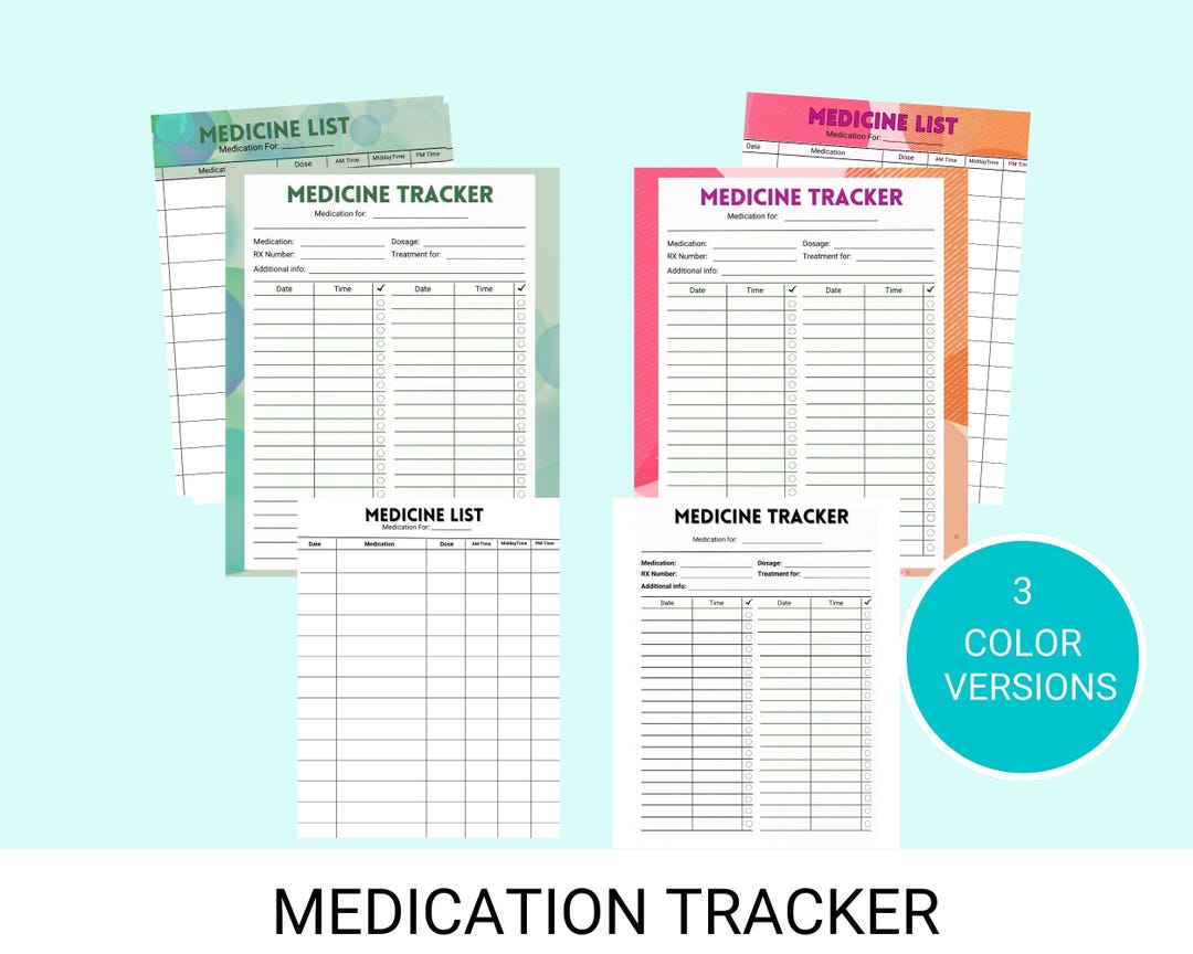 Keep Track of Medications Easily With Our Printable Log & Reminder ...