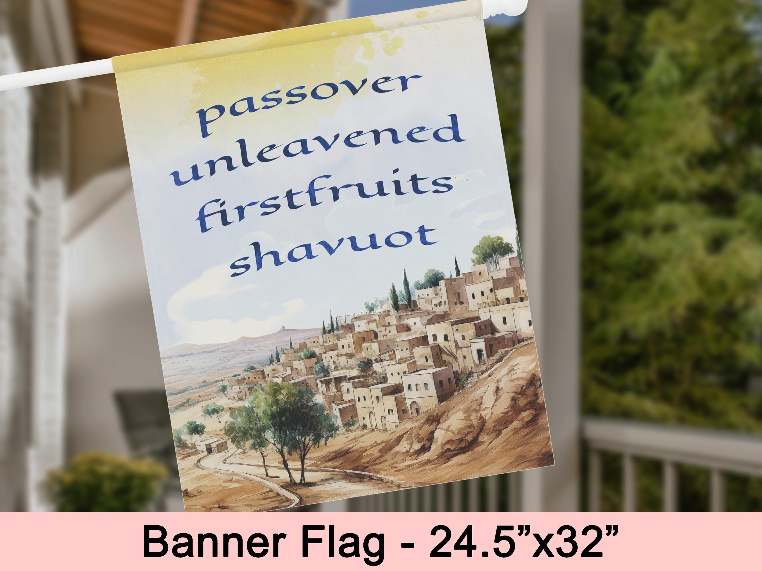 Spring Feast Flag, Passover Banner, Passover Decoration, Passover Sign ...