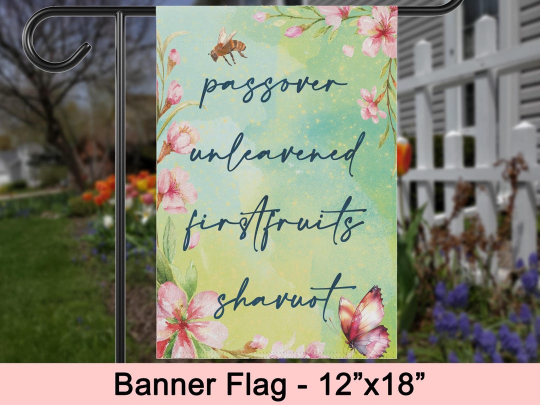 Spring Feast Flag, Passover Banner, Passover Decoration, Passover Sign ...