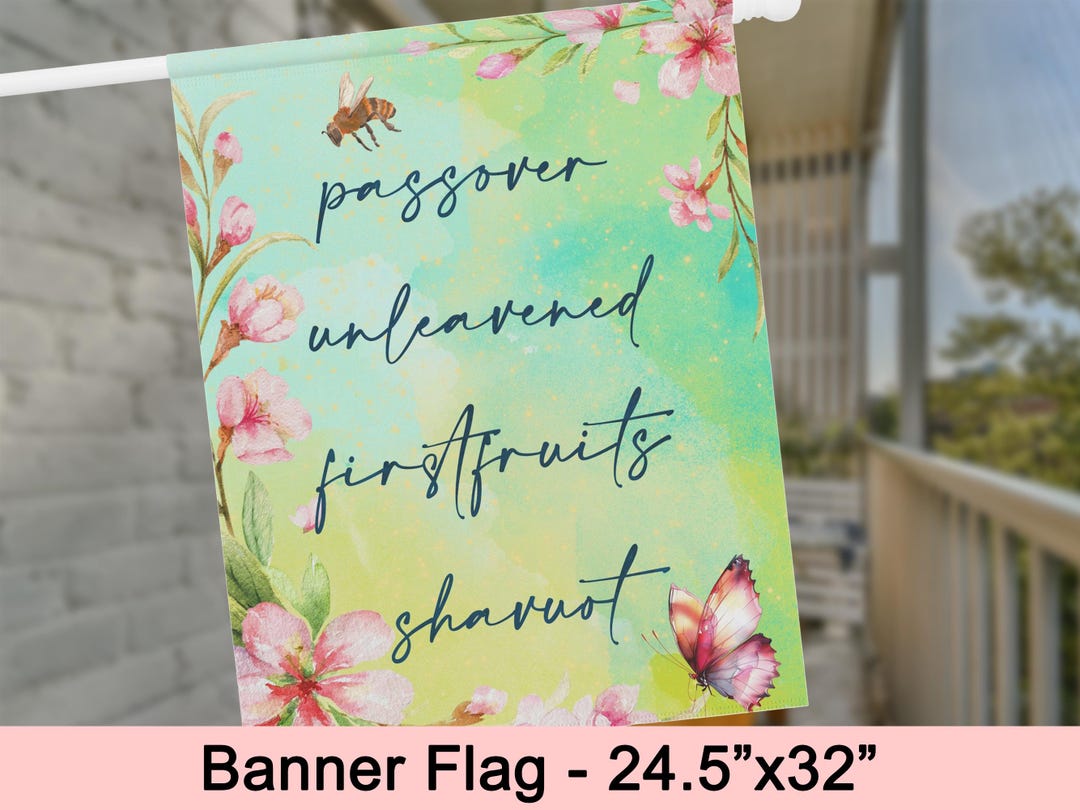 Spring Feast Flag, Passover Banner, Passover Decoration, Passover Sign ...